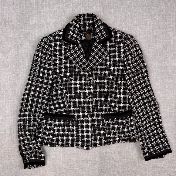 Grace Elements | Jackets & Coats | Grace Elements Size 4p Black White ...